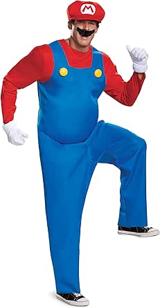 DISGUISE Offizielles Nintendo Deluxe Super Mario Kostüm für Erwachsene ...