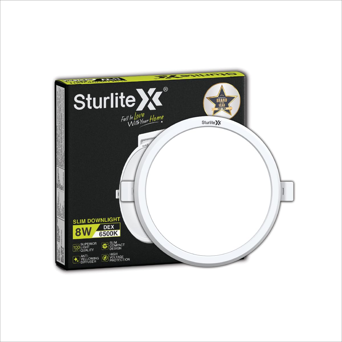 Buy Sturlite Dex 8W Round LED Downlight| Cool White Color Temperature ...