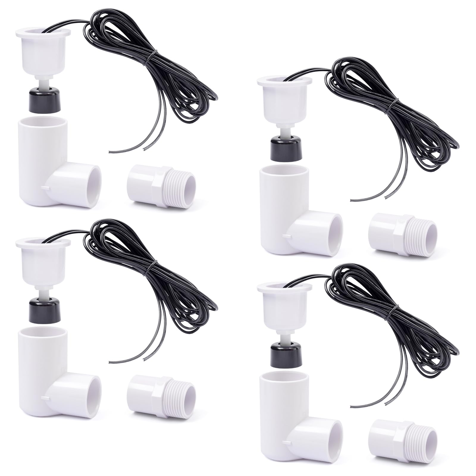 Amazon.com: Dusledel 4 Pack SS2 L Shape Water Float Switch AC Float ...