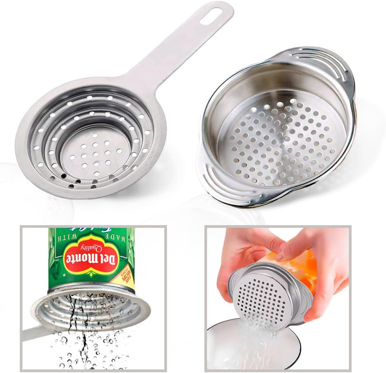 Amazon.com: 2 PCS Tuna Strainer for Can - Small Colander with Handle ...