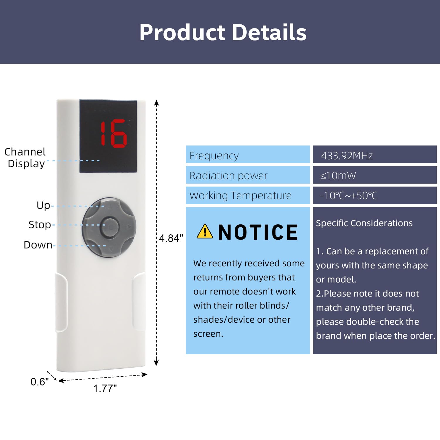 Snapklik.com : AC114-16 RF 433.92 Wireless Control