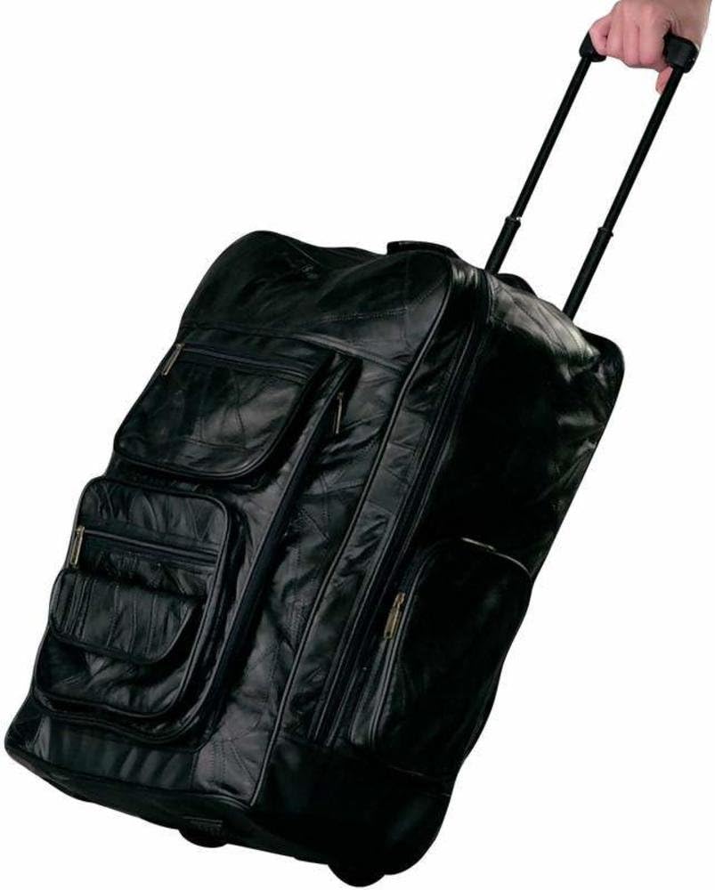 Amazon.com | Extra Large Leather Deluxe Backpacks/Rolling Cart | Casual ...