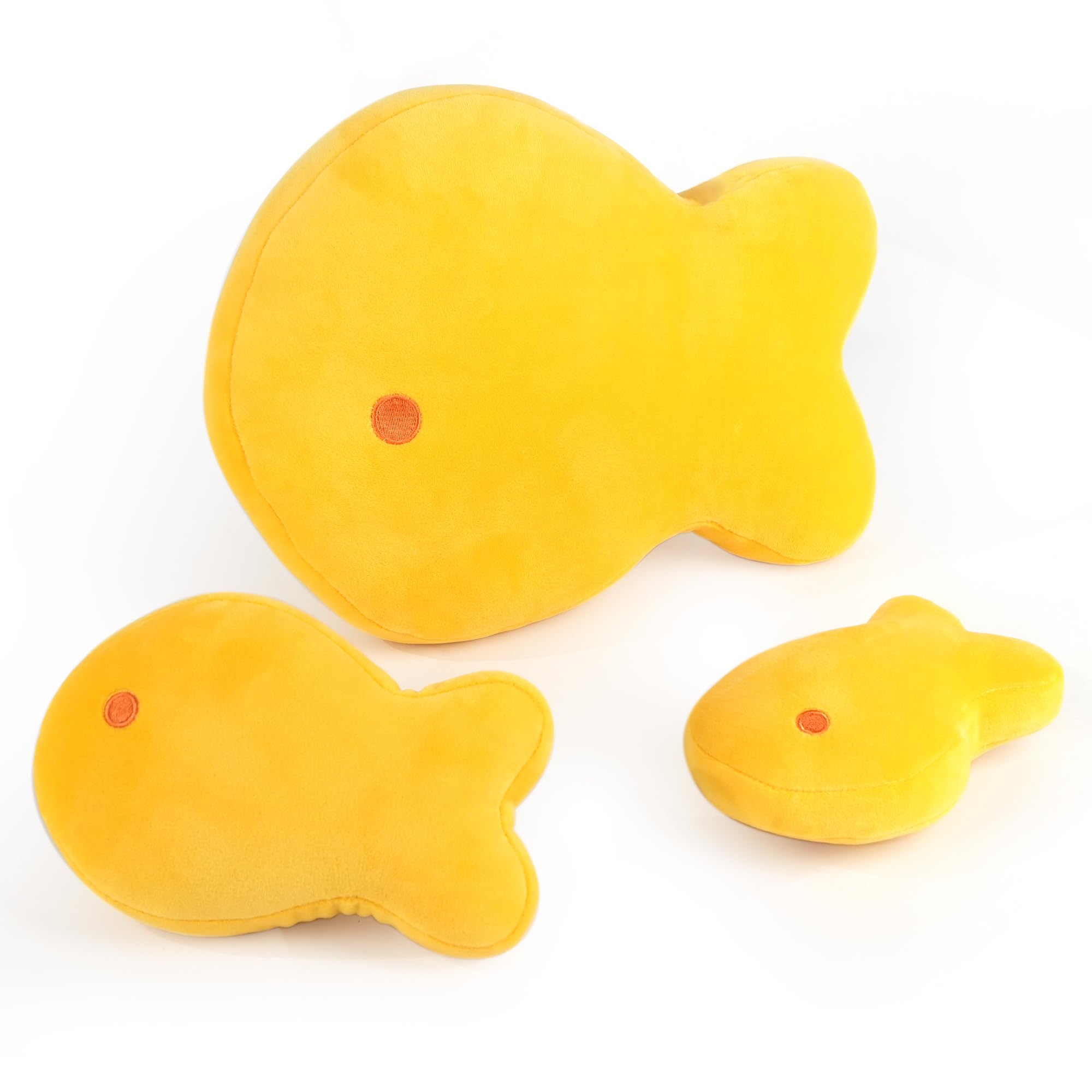 Amazon.com: BenBen Goldfish Plush Toys, Set of 3, Goldfish Cracker ...