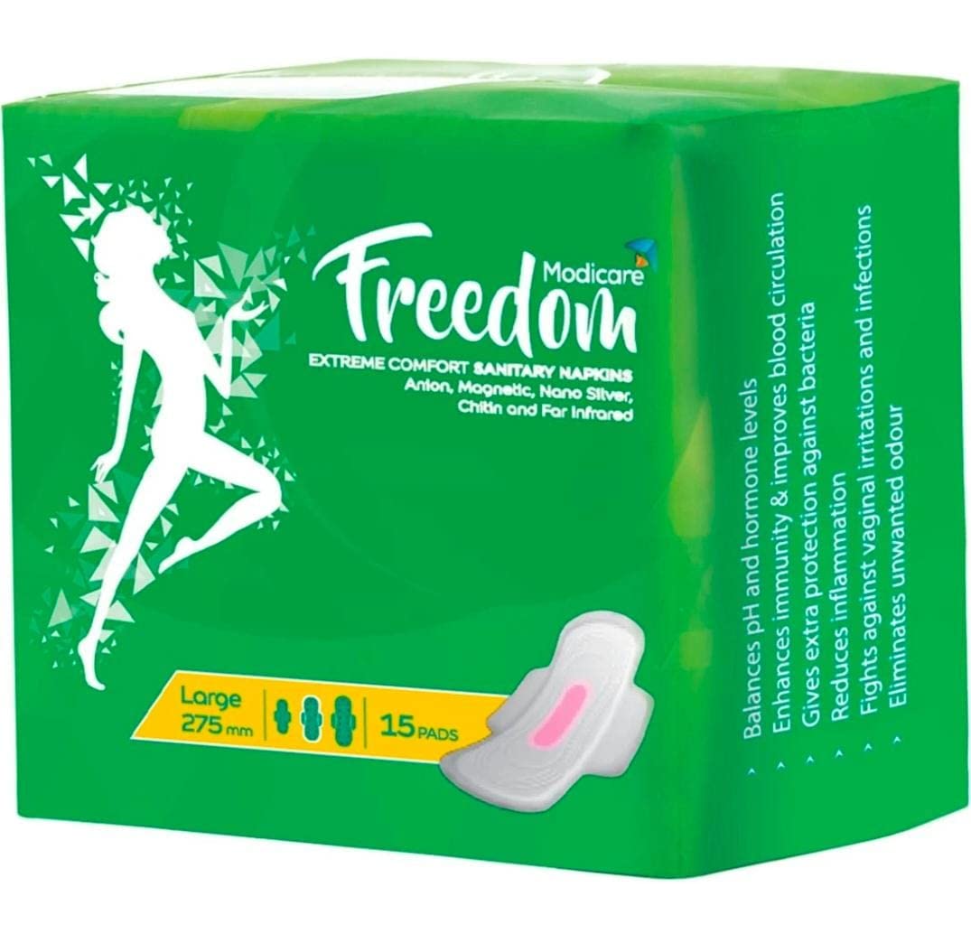 Buy TS Modicare Freedom Comfort Sanitary Napkins L Large (15 pads ...