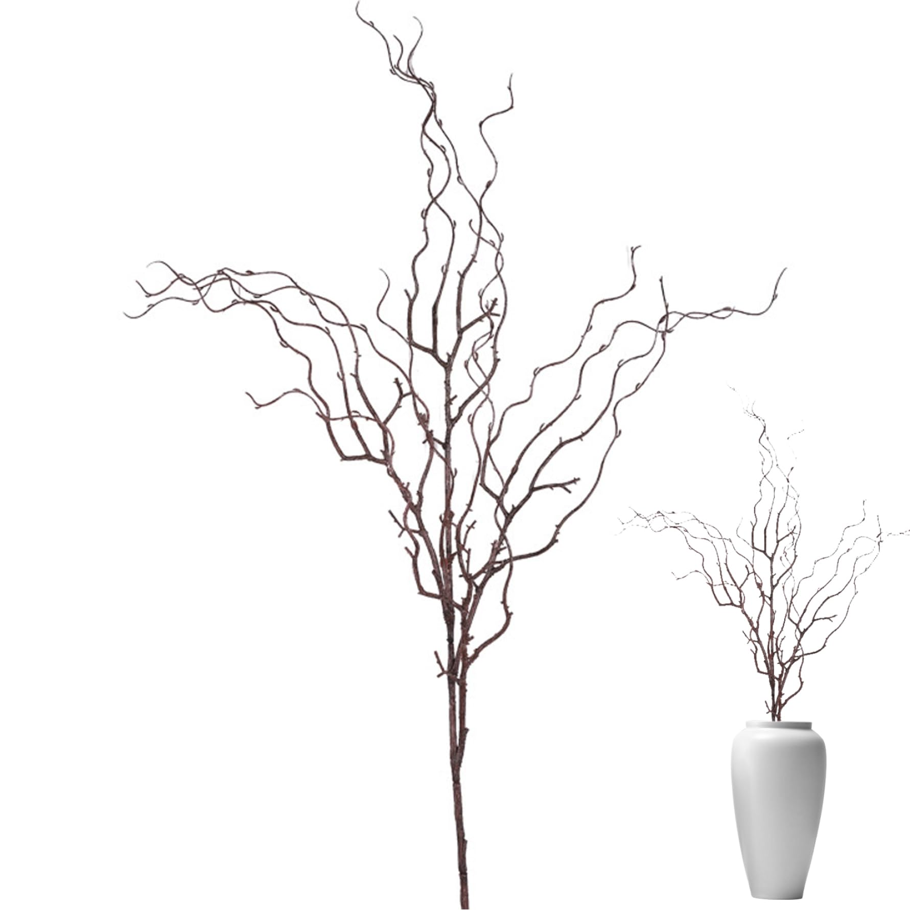 CUCUFA Faux Tree Branches, 47 Inch Artificial Decorative Branch Plastic ...