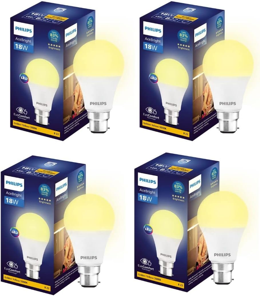 Buy PHILIPS 18-watt LED Bulb |AceBright High Wattage LED Bulb|Base: B22 ...