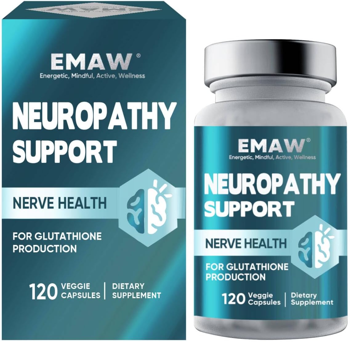 Amazon.com: EMAW Nerve Savior for Neuropathy, 120 Capsules Neuropathy ...