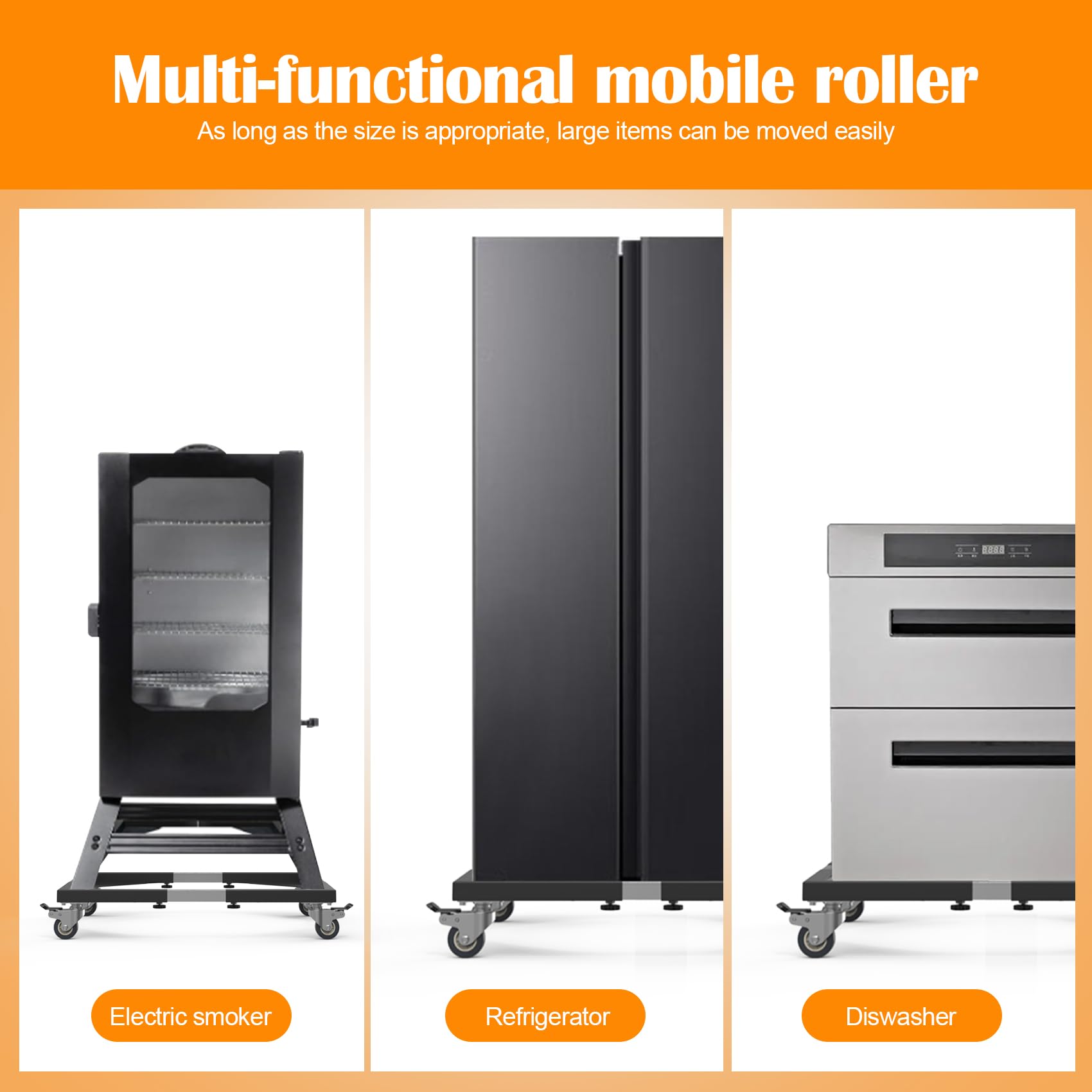 Snapklik.com : SafBbcue Heavy Duty Steel Smoker Stand Ajustable Rolling ...