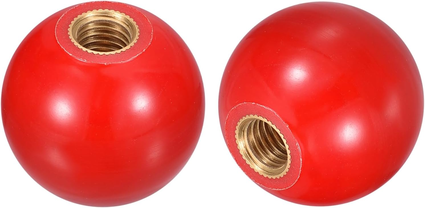 Amazon.com: uxcell 5Pcs Threaded Ball Knobs, M6 Female Thread Thermoset ...