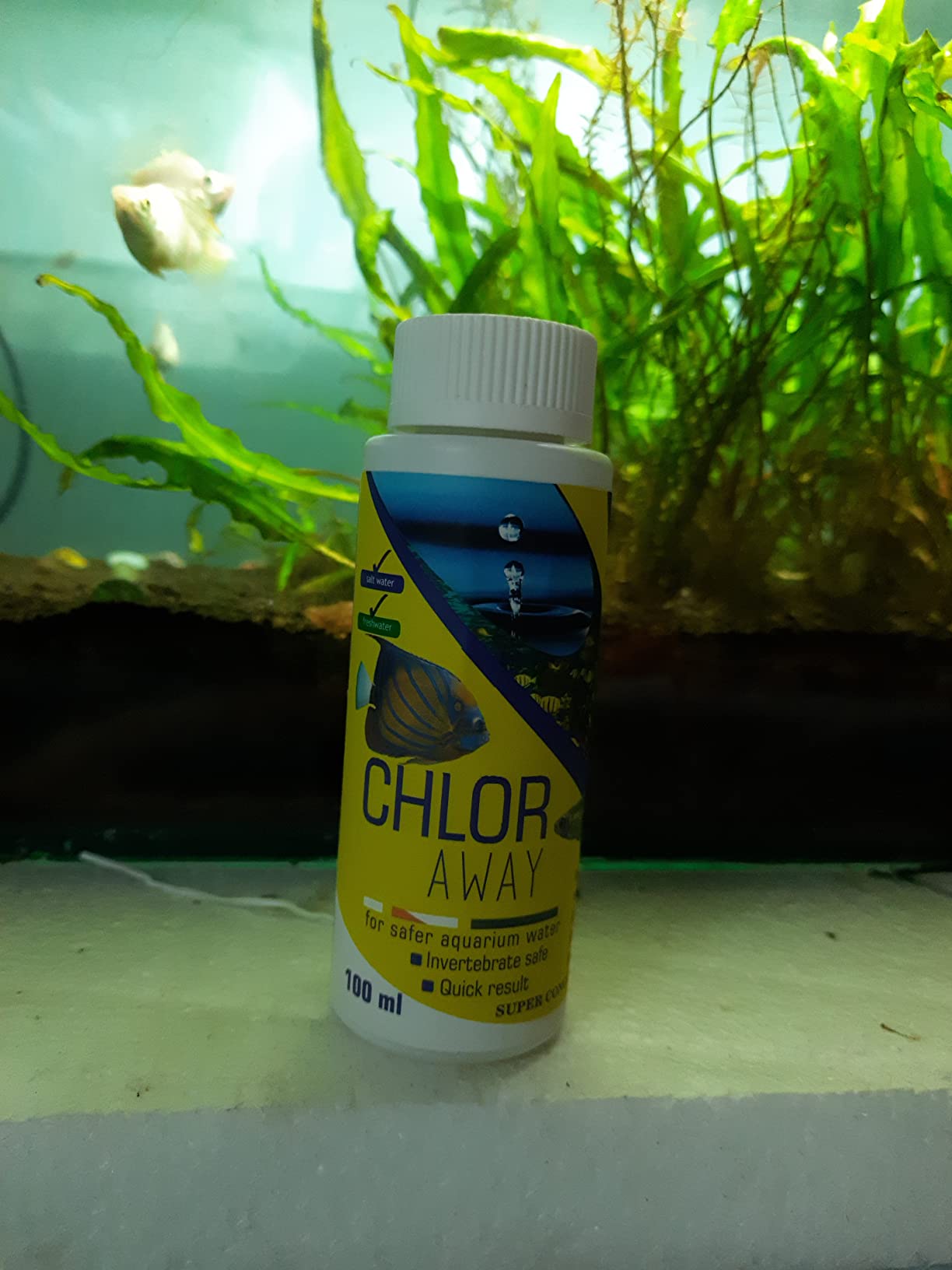 Aquatic Remedies Chlor Away Aquarium Fish Tank Water Chlorine Remover ...