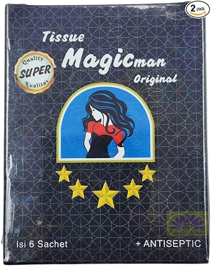 Amazon.com: Tissue Super Magic Man Wet Wipes Tissue Longer Delayed and ...