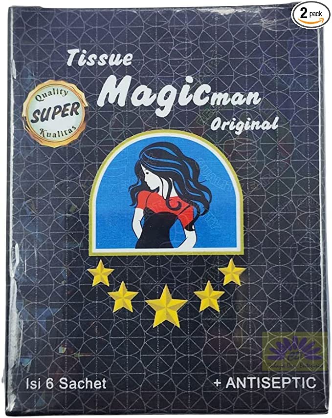 Amazon.com : Tissue Super Magic Man Wet Wipes Tissue Longer Delayed and ...