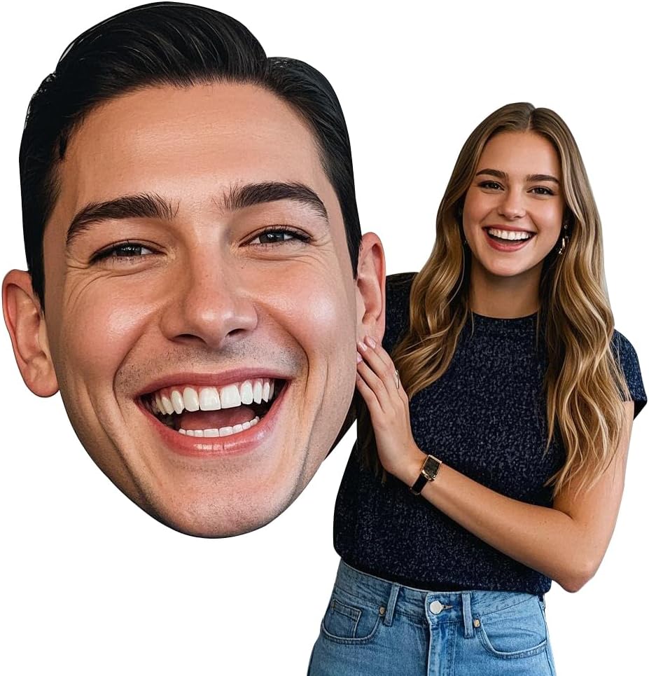 Amazon.com: EZISHIPS Custom Big Head Cutout with Your Photo, Fun Face ...