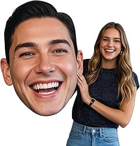 Amazon.com: EZISHIPS Custom Big Head Cutout with Your Photo, Fun Face ...