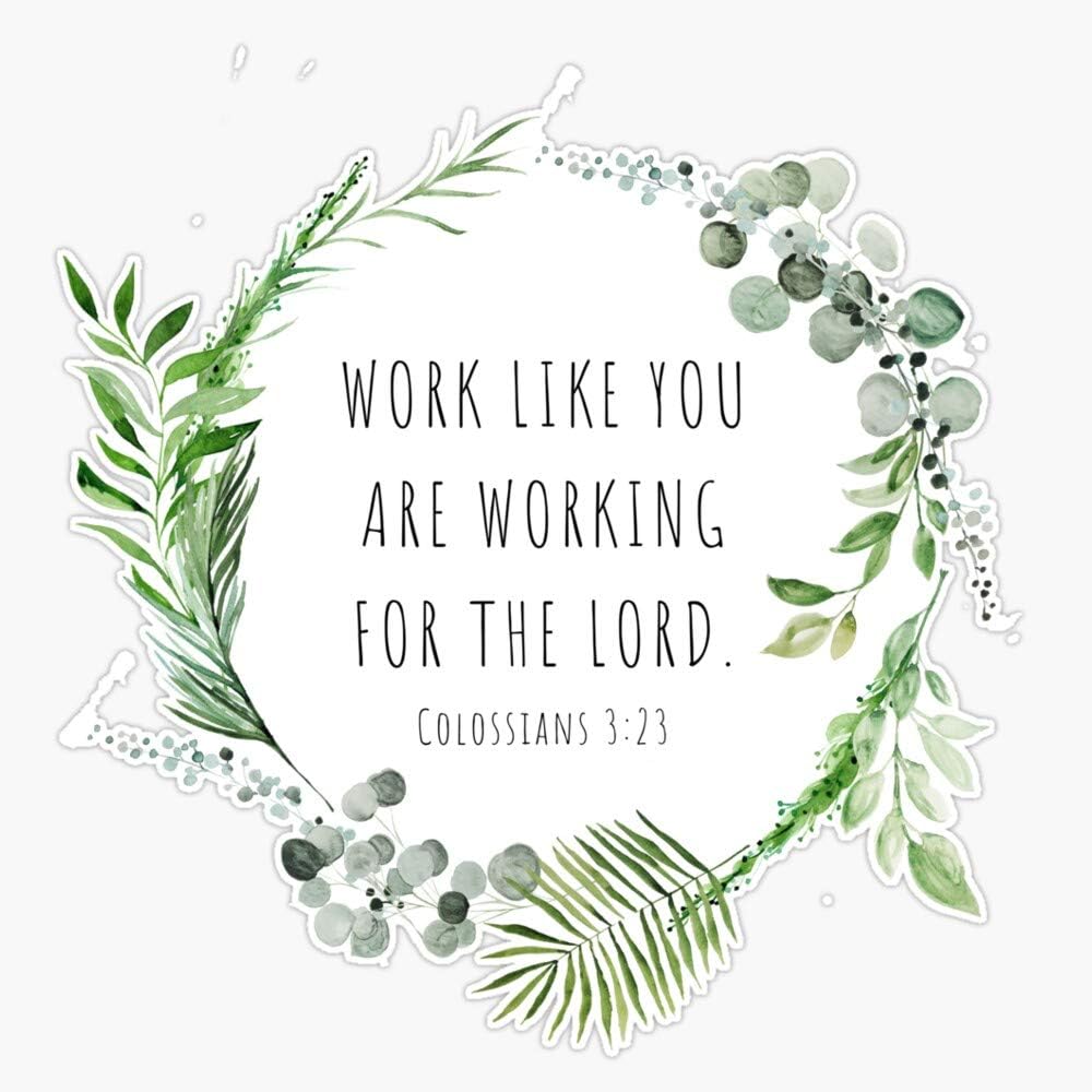 Amazon.com: Magnet Work Like You are Working Colossians 2:23 Bible ...