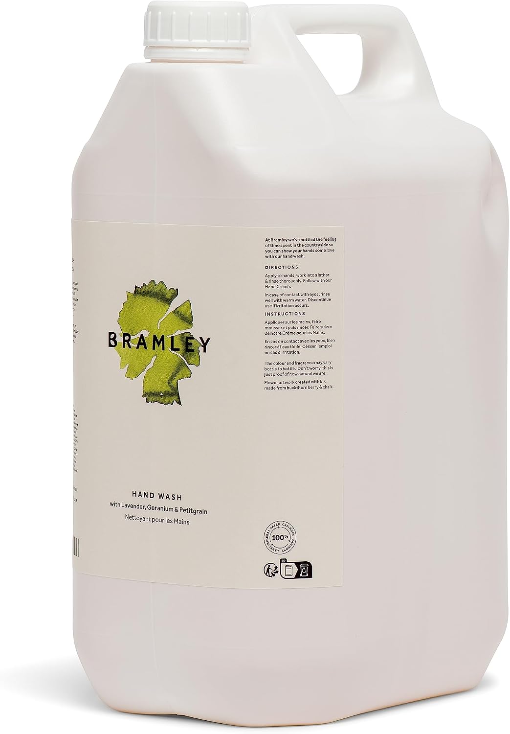 BRAMLEY Hand Wash 5 Litre | Lavender, Geranium & Petitgrain Essential ...