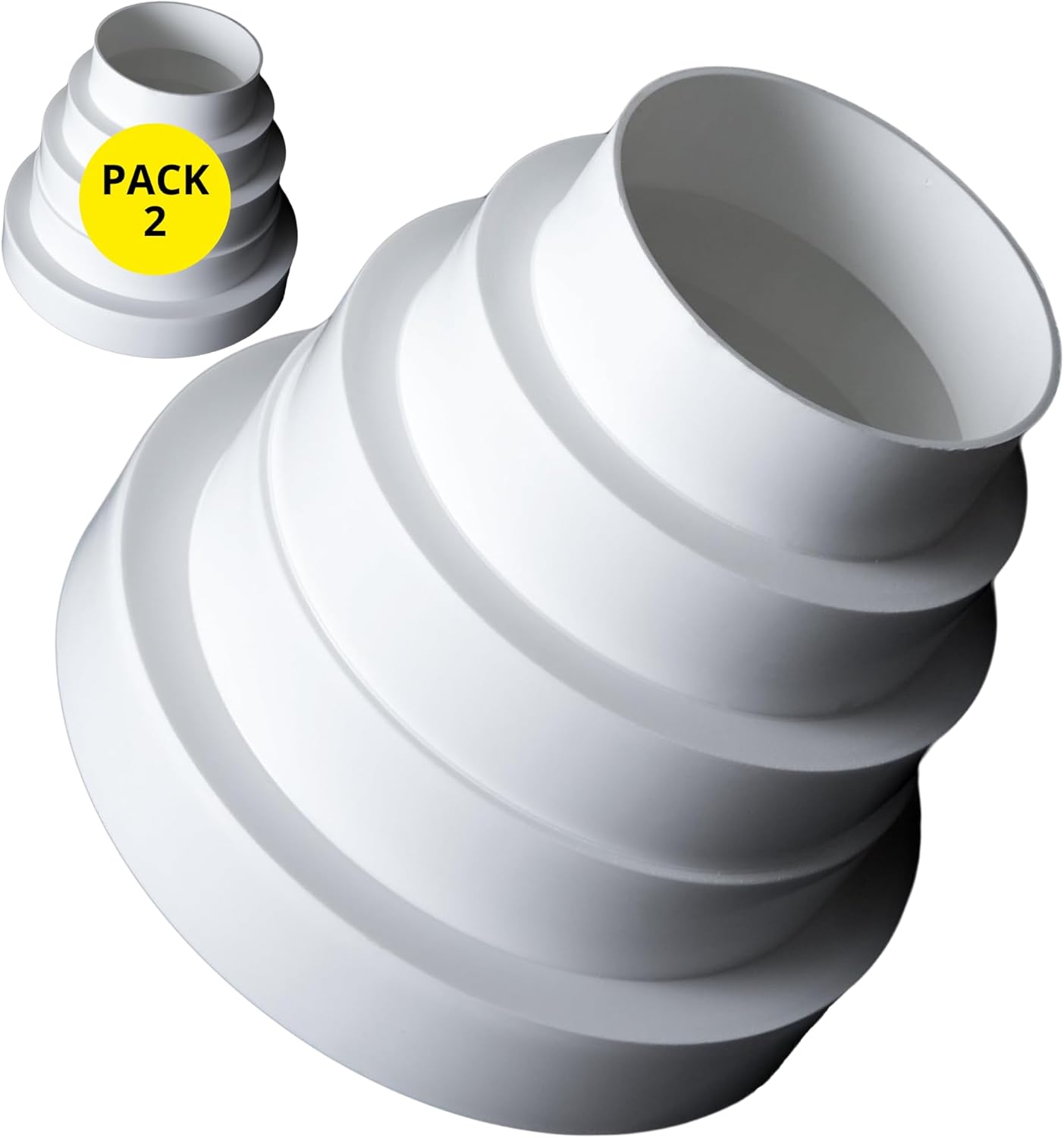 Control Garden x 2 Reducer 3 to 6 Inch Air Duct Adapter | HAVC Pipe ...