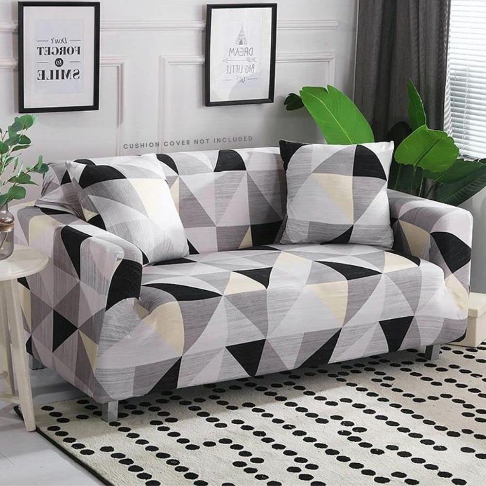 PENTHOOM Elastic Sofa Cover 4 Seater, Stretchable Sofa Cover with High ...