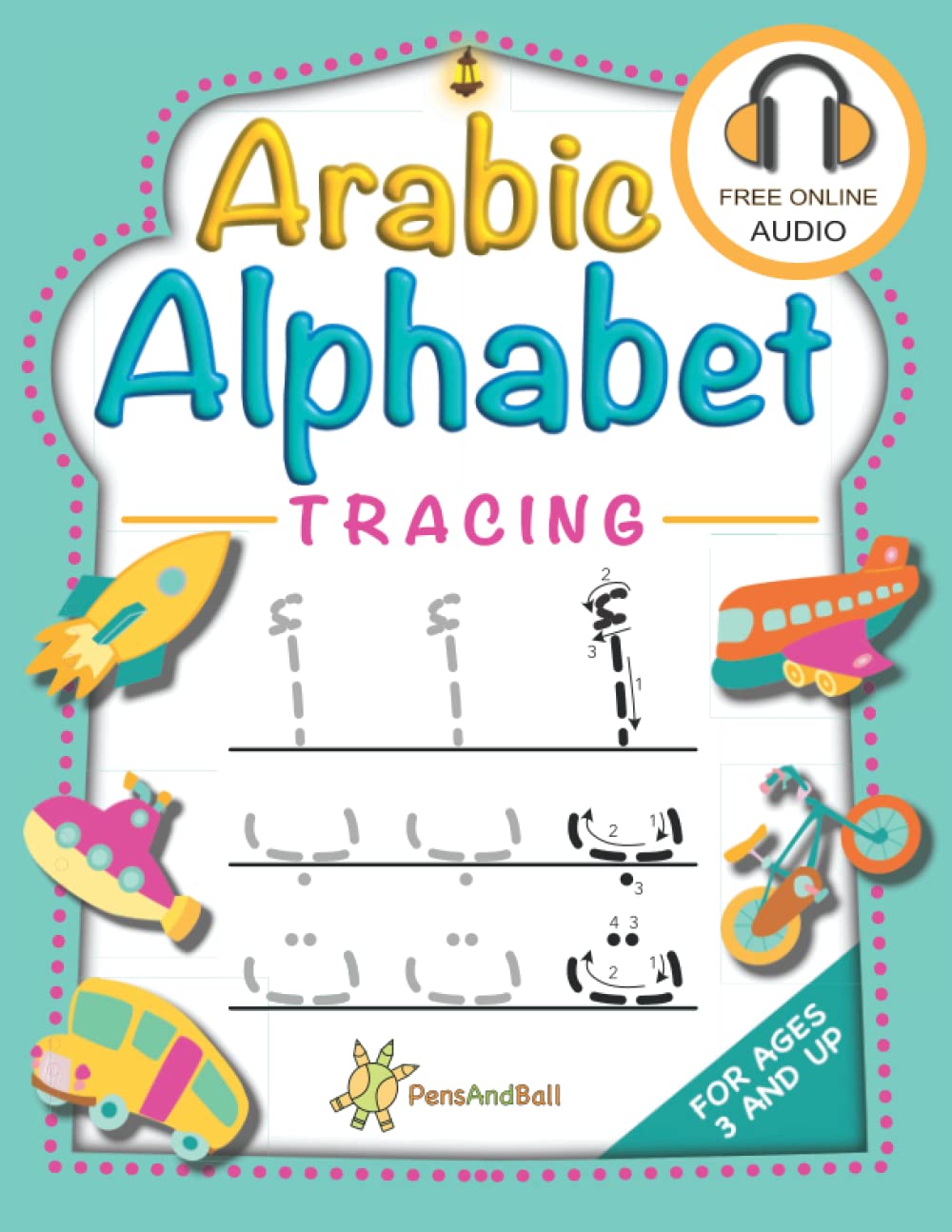 Arabic Alphabet Tracing Arabic Alphabet For Kids Arabic Handwriting ...