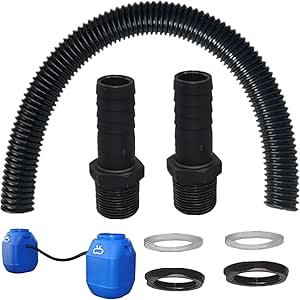 Amazon.com : Porgeel Water Butt Connecting Kit 0.5M Water Butt ...