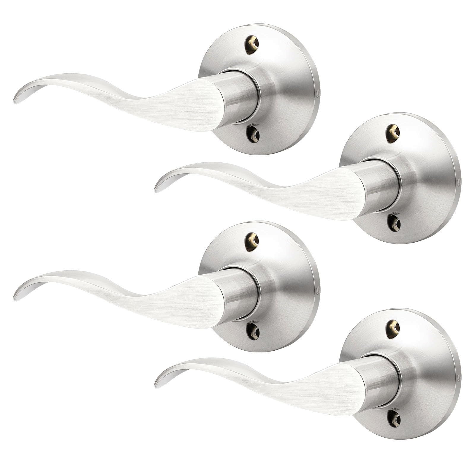 Snapklik.com : 4 Pack Single Dummy Door Levers Left Handed Brushed ...