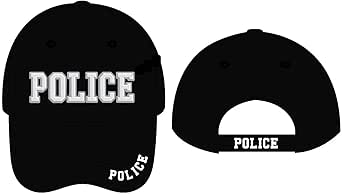 AES Police Baseball Cap Hat Ballcap Law Enforcement Hat Black : Amazon ...