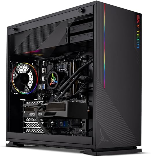 Amazon.com: Skytech Azure Gaming PC Desktop – AMD Ryzen 7 5700X 3.4 GHz ...