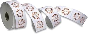 Amazon.com : Iconex Tamper Seal Label, 1.88 x 6, Red/White, 500/Roll, 4 Rolls/Carton (90232497 ...