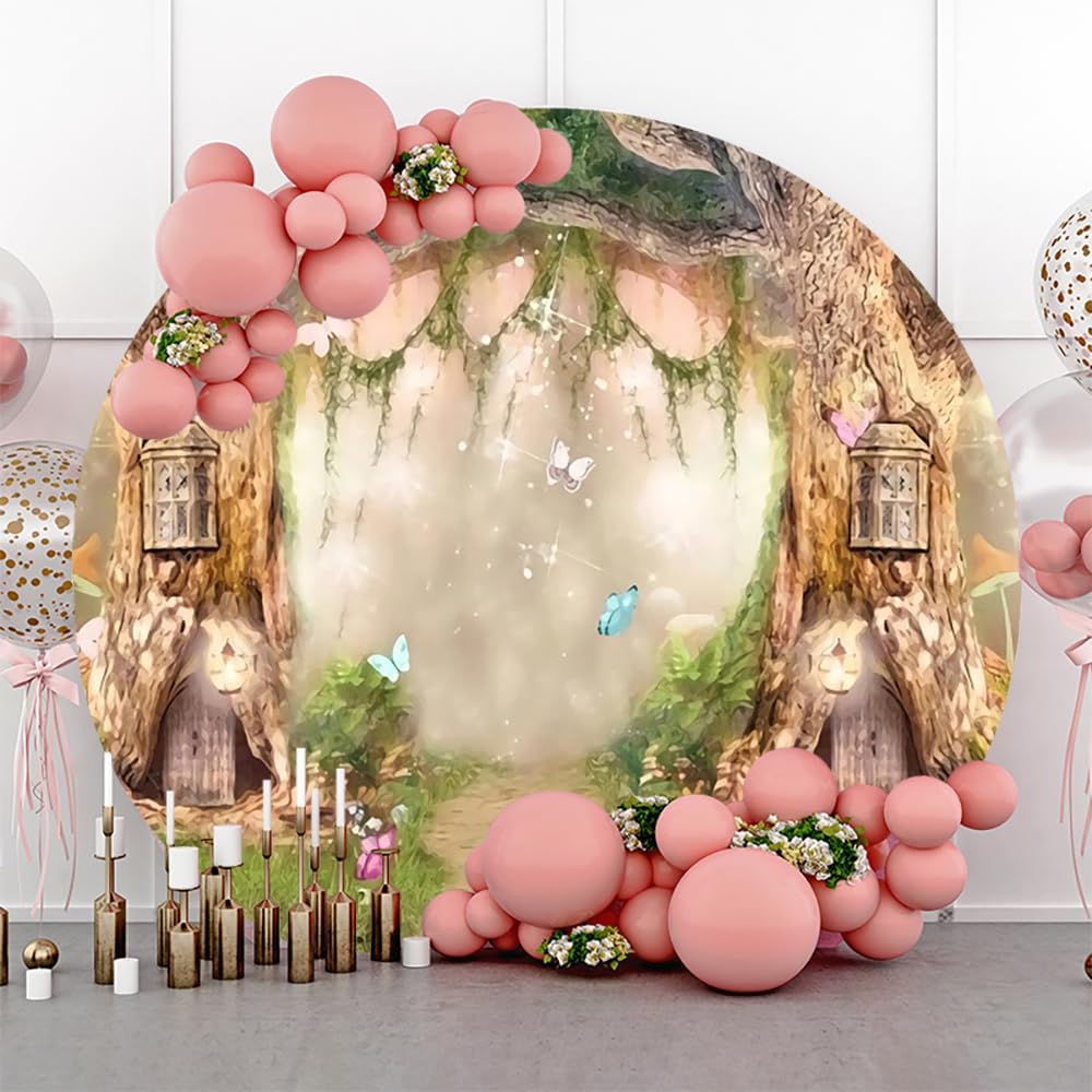 Amazon.com : AOFOTO 6.5x6.5ft Fairy Tale Wonderland Circle Backdrop ...