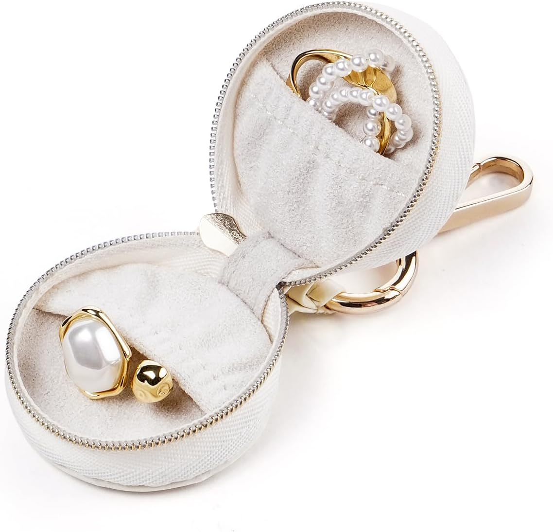 Amazon.com: CASEGRACE Ring holder Keychain for jewelry,Portable Mini ...
