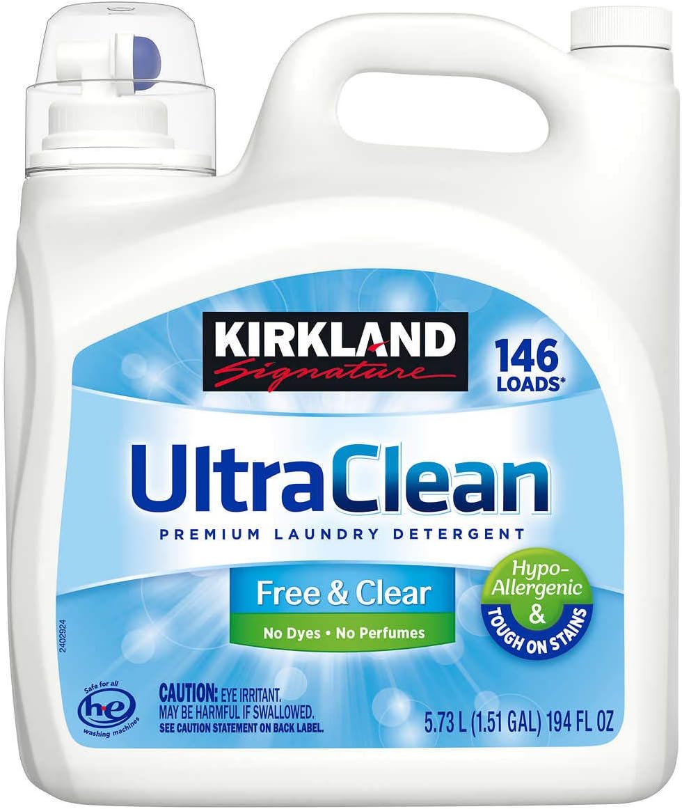 Amazon.com: Kirkland Signature Ultra CleanLiquid Laundry Detergent, 146 ...