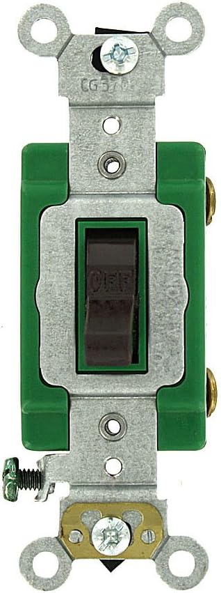 Eaton 1303-7B 15-Amp, 120-Volt Standard Grade Single Pole Framed Toggle ...