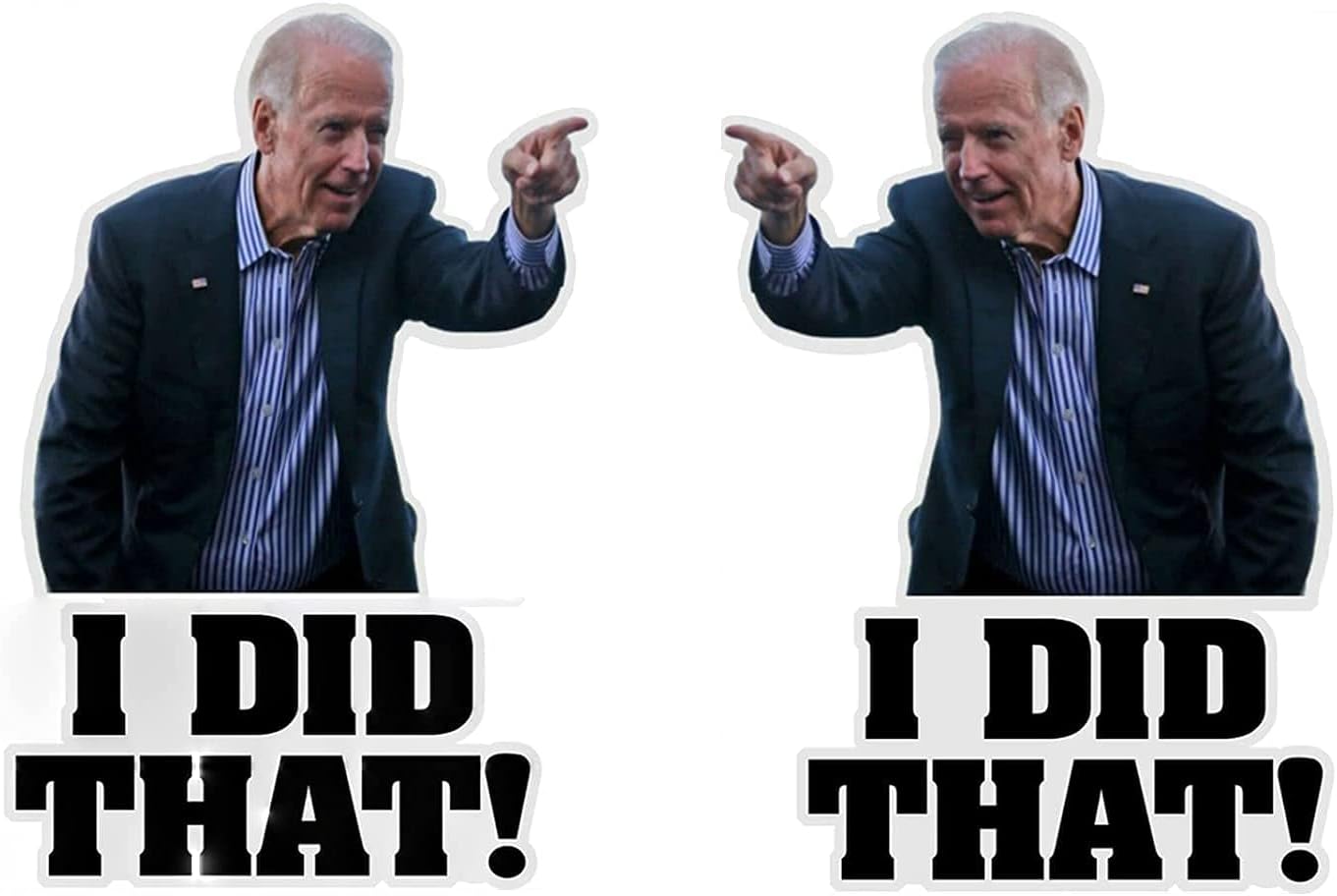 Amazon.com: 100Pcs Biden I Did That Stickers, 3inch Joe Biden Funny ...