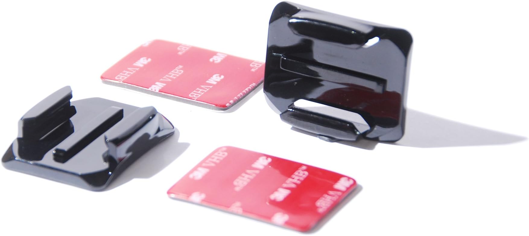 PROtastic® 2x Curved Sticky Mounts & Double Sided Pads for GoPro and ...