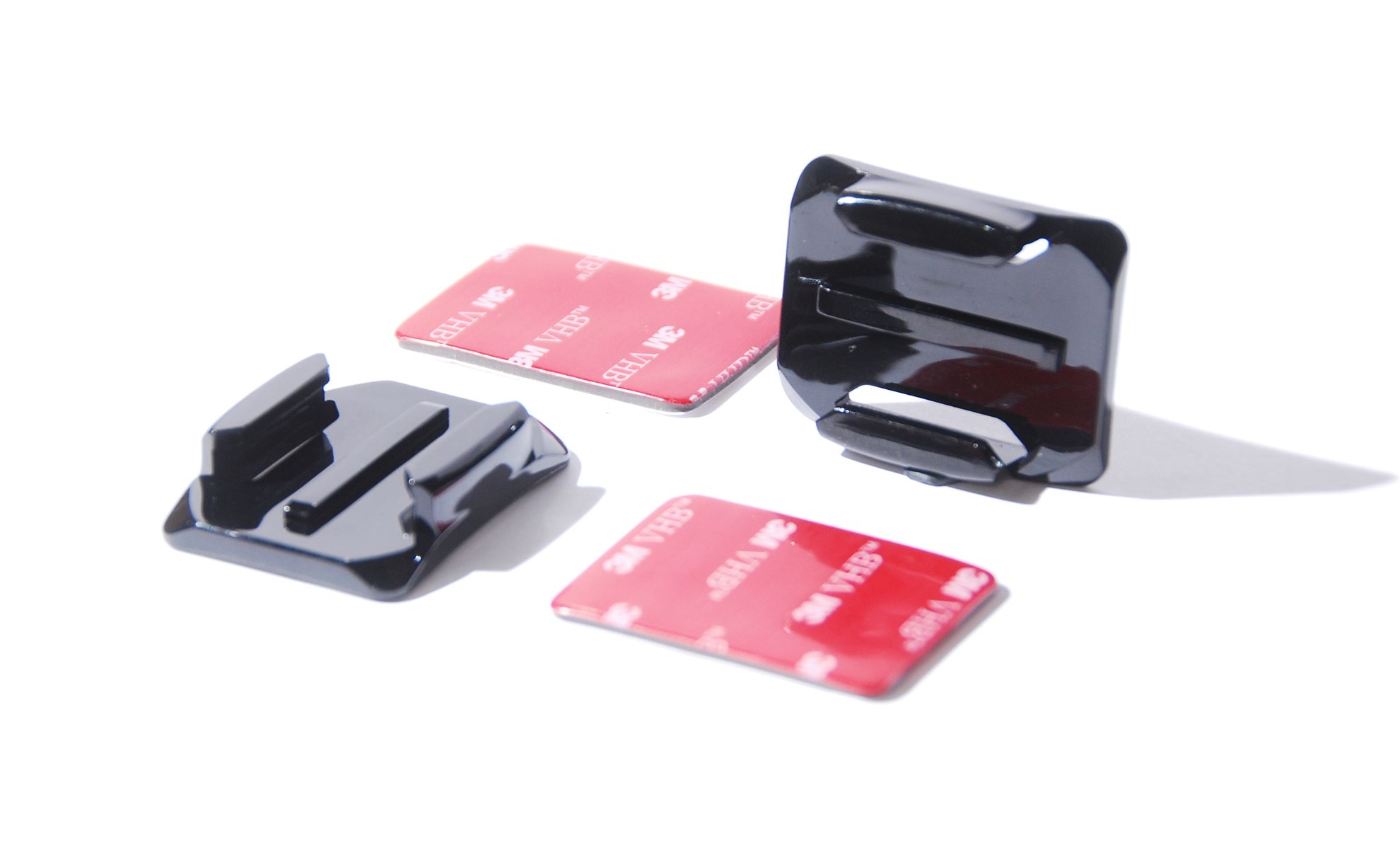 PROtastic® 2x Curved Sticky Mounts & Double Sided Pads for GoPro and ...