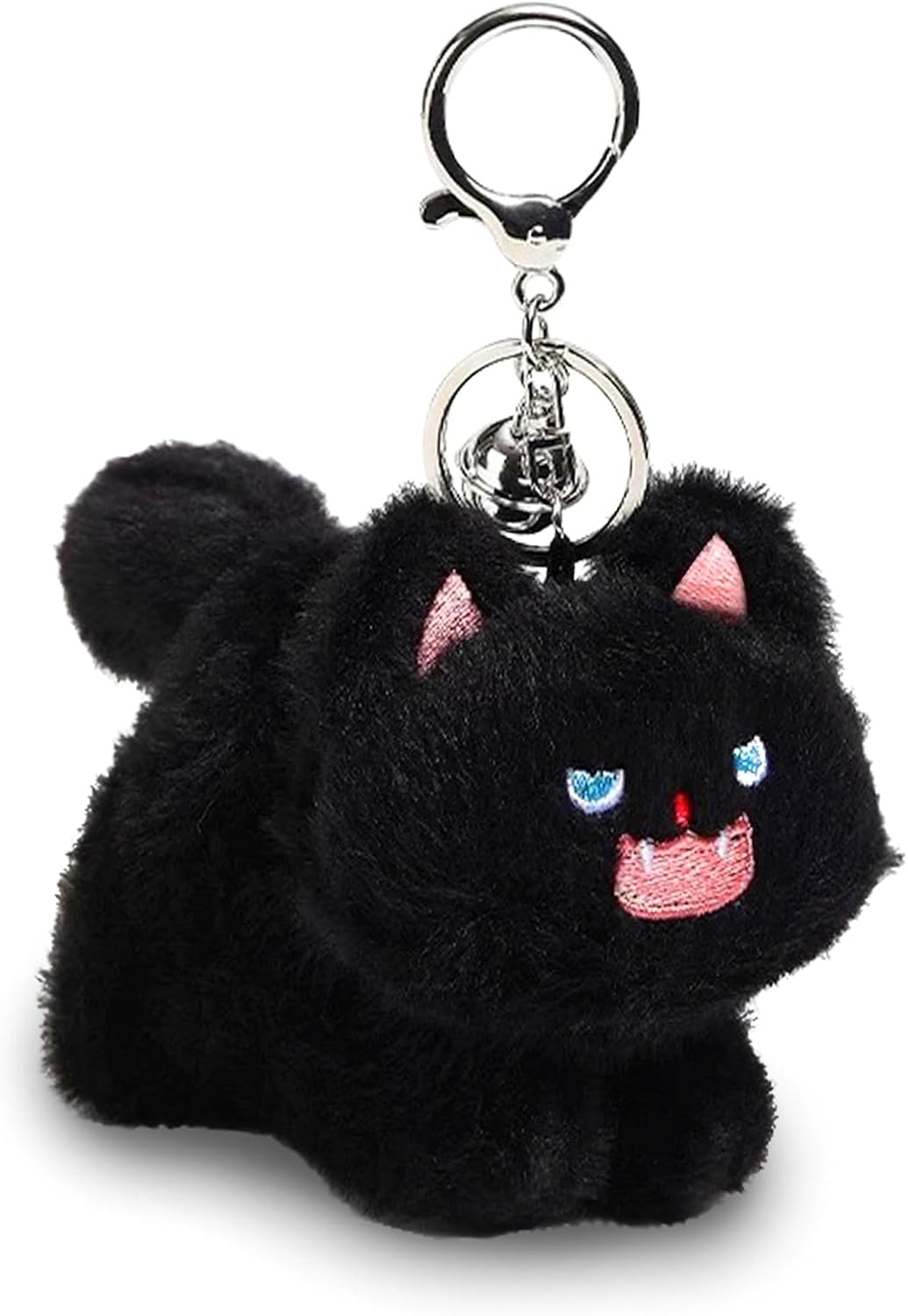 Cat Keychain Plush Black Cat Gifts Cute Keychains for Women Cat Lovers ...