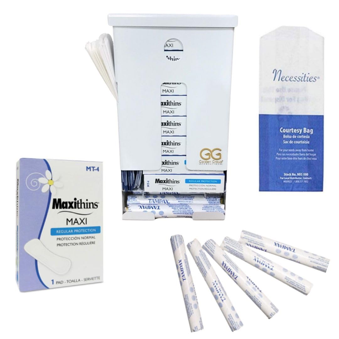 Amazon.com: Sanitary Napkin and Tampon Steel Vending Machine Plus ...