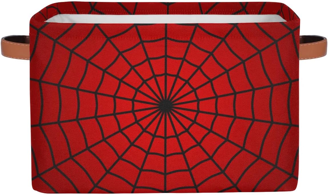 Amazon.com: LLCXCSI Storage Bin Red Spider Web Closet Organizer Bins ...