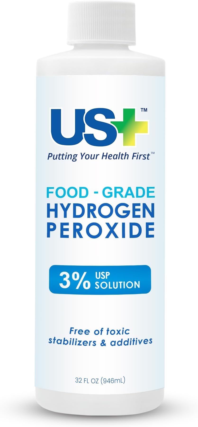 Amazon.com: US+ Food Grade 3% Hydrogen Peroxide - Versatile All-Natural ...