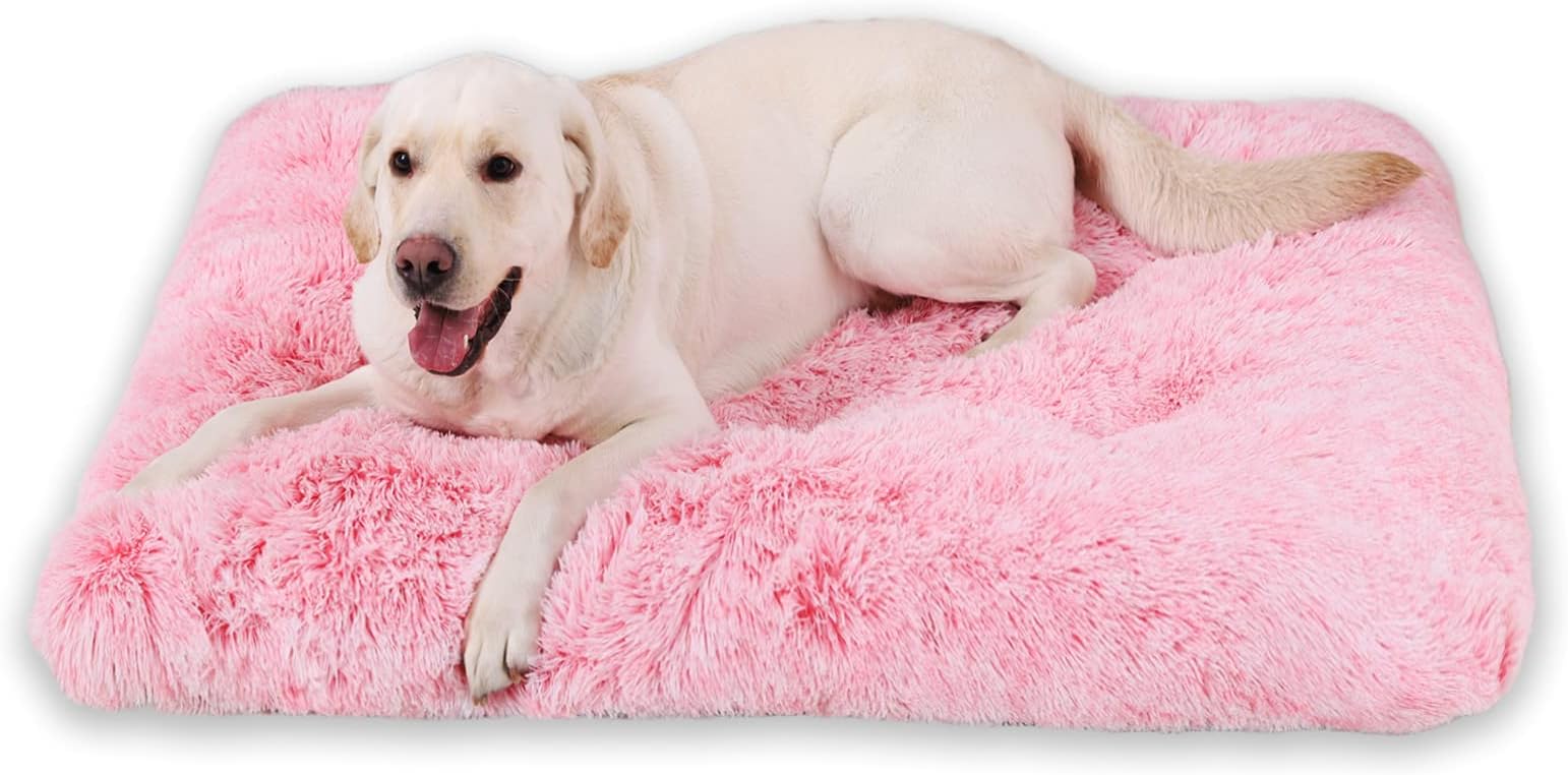 Pink Dog Bed with Deluxe Soft Fleece Cushion in 5 sizes (Medium) 74444 ...