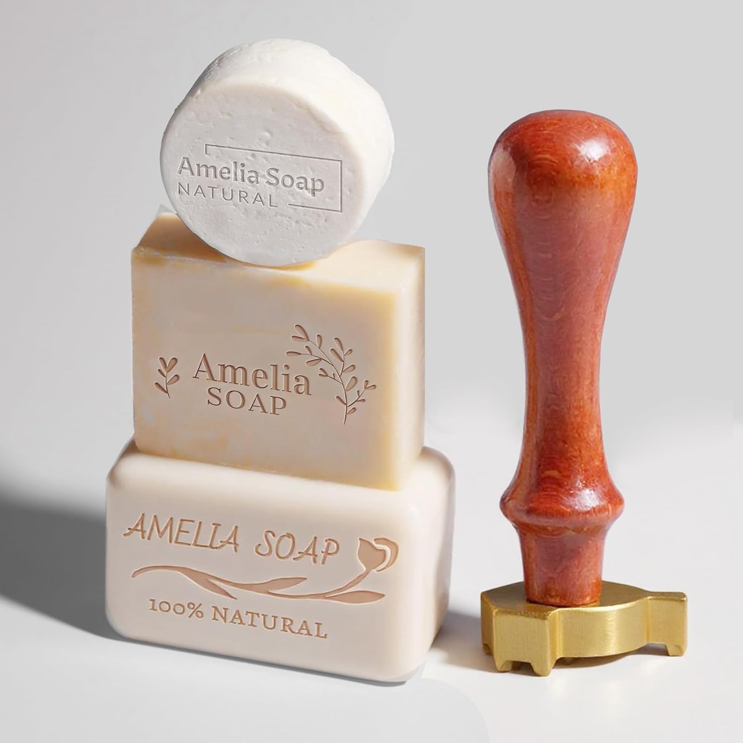 Amazon.com: Velba Custom Soap Stamp for Handmade Soap, Personalized ...