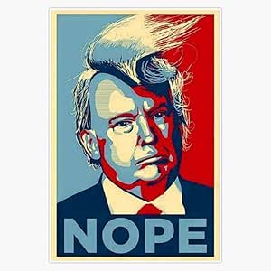 Amazon.com: Trump Nope Ver.2 Sticker Vinyl Bumper Sticker Decal ...
