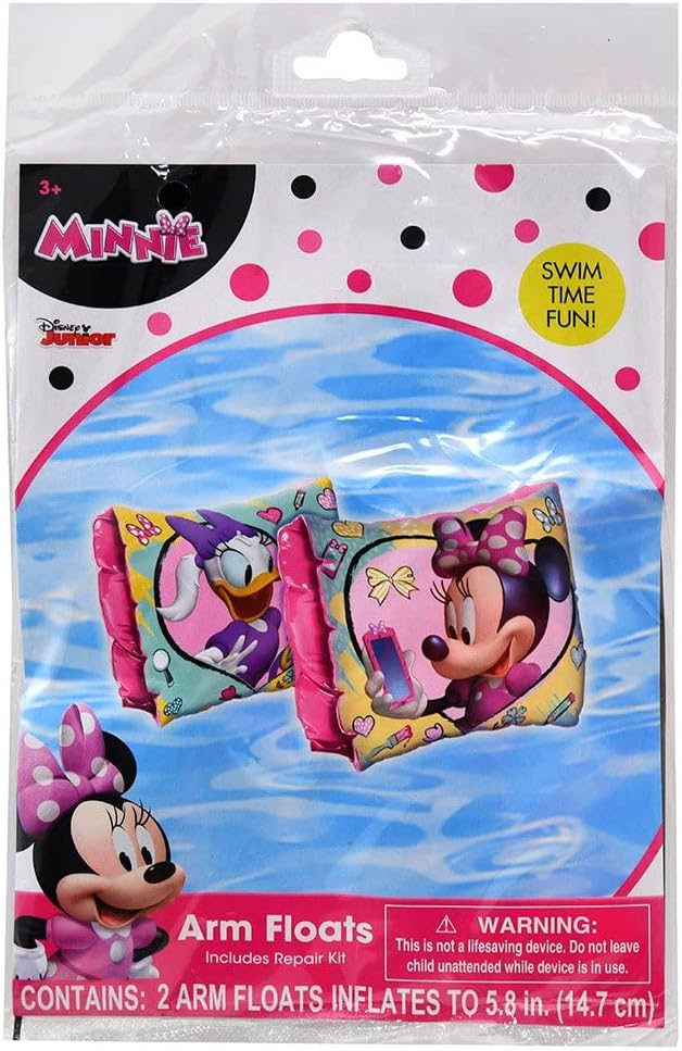Amazon.com: Disney [3-Pack] Jr Minnie Mouse Swimming Pool Inflatable ...