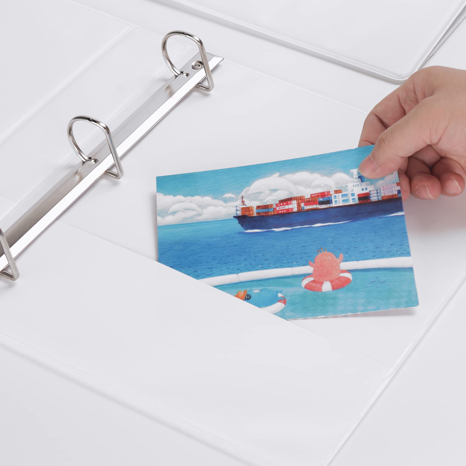 Snapklik.com : Comix 1.5 Inch 3 Ring View Binder, 1.5" Slant-D Ring ...