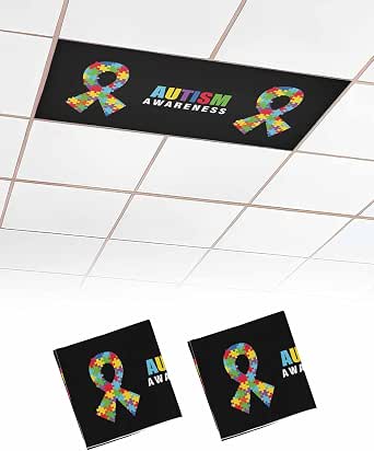 Magnetic Light Cover for Classroom Drop Ceiling,2 Pack 4x2 Ft ...