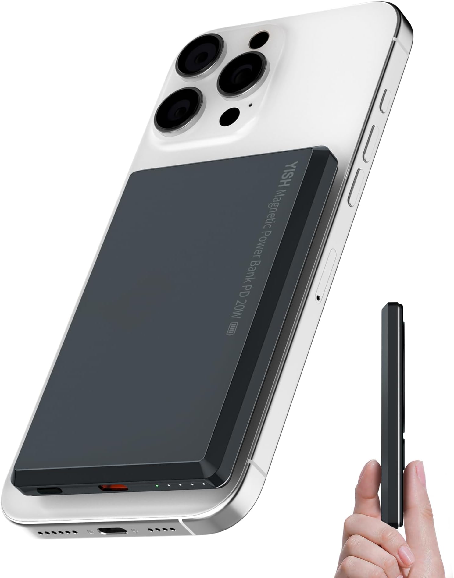 DEKSMO Caricabatterie Portatile 10000 mAh Ultra-Compact Wireless ...