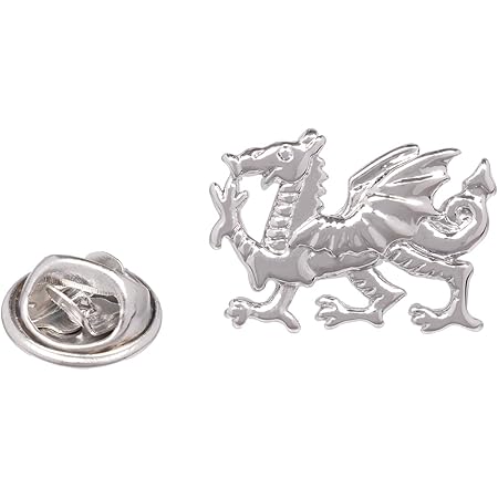 Metal Enamel Pin Badge Wales Dragon Welsh Flag Saint David Baner Cymru ...