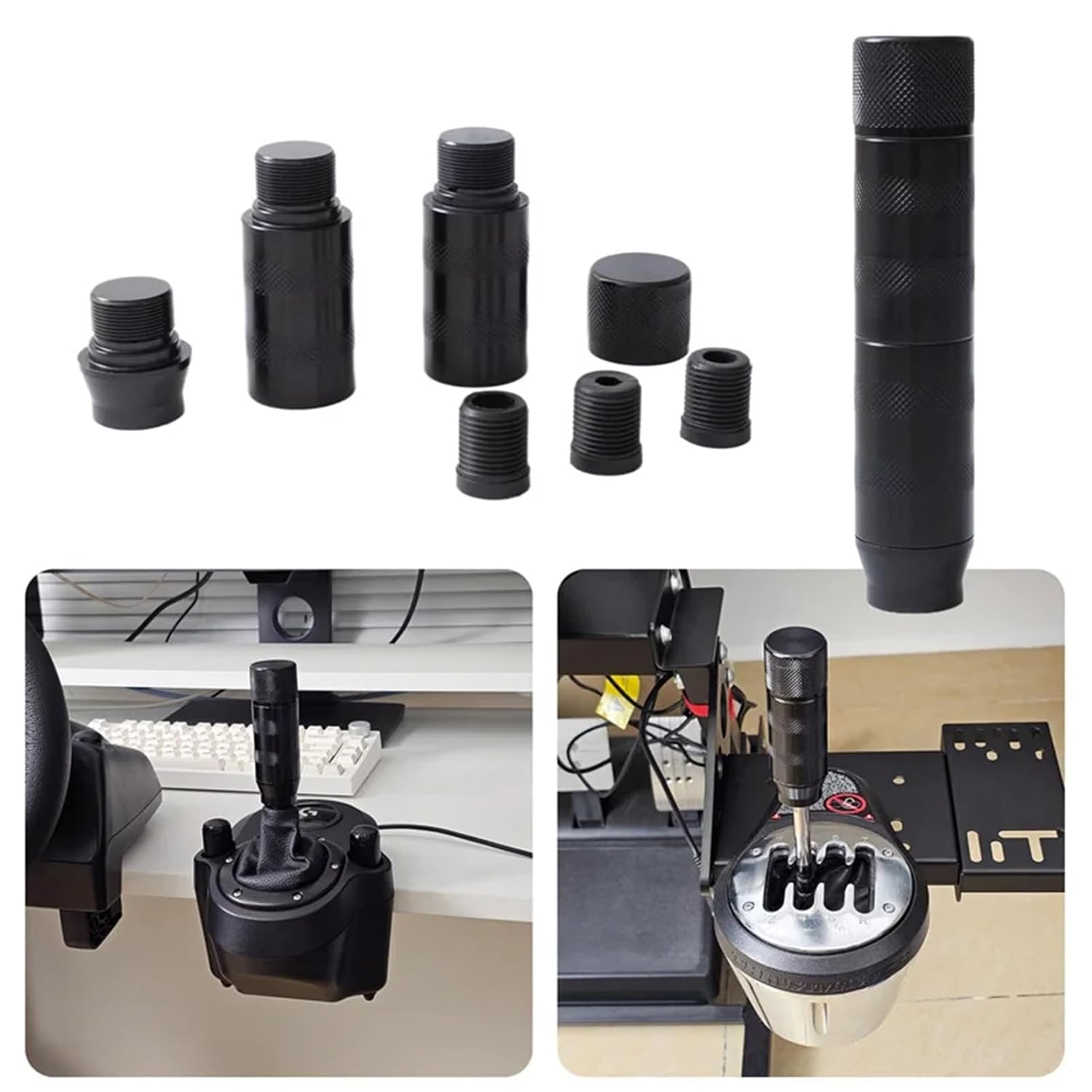 Amazon.com: Universal Gear Shift Knob Auto Manually Aluminum Sim Racing ...