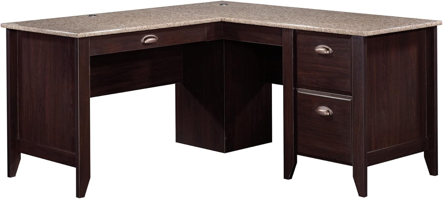 Amazon.com: Sauder® Samber 60"W L-Shaped Transitional Computer Desk ...