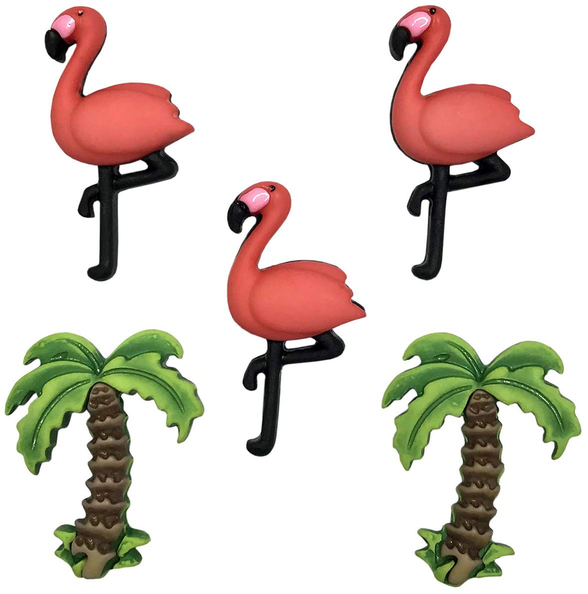 Amazon.com: Buttons Galore BG-4344 Button Theme Pack, Pink Flamingo